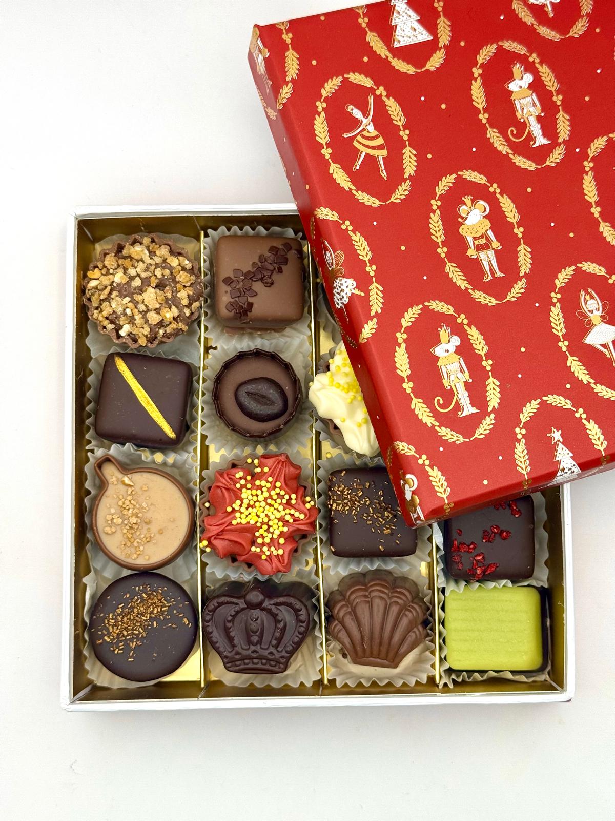 Coffret 16 chocolats traditionnels « Le Ballet de Noël » | Maison Canel ...
