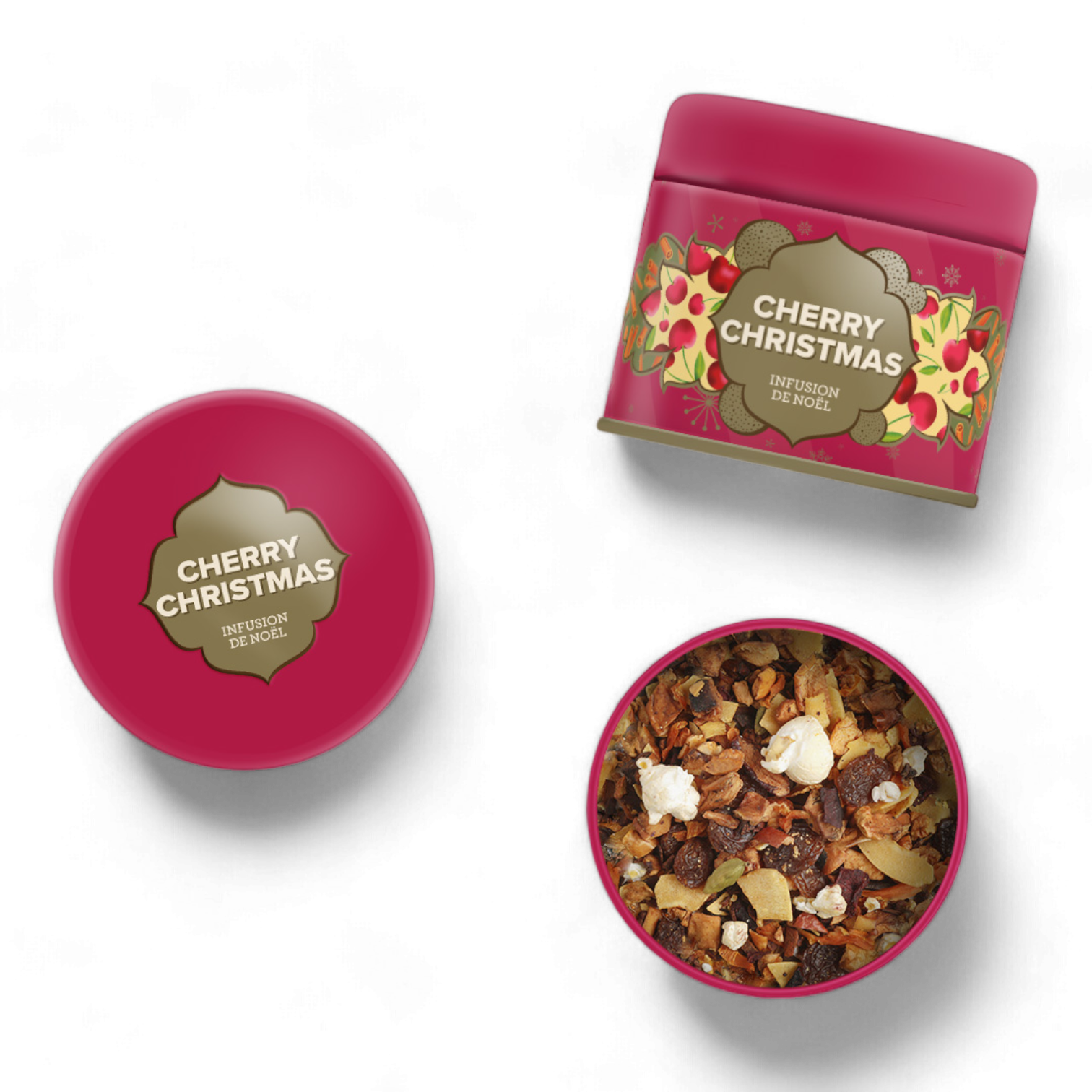 Cherry Christmas infusion in metal box – Maison Canel